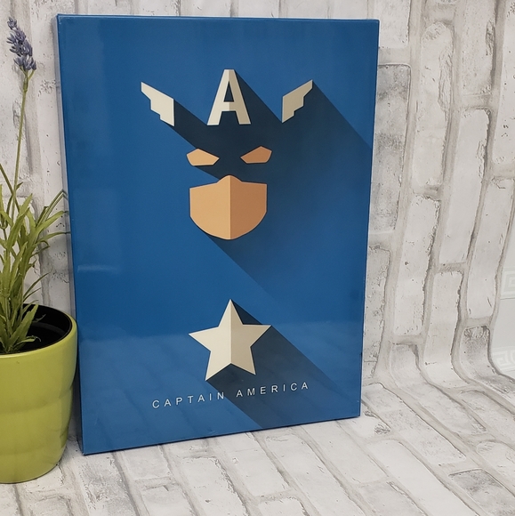 Marvel | Wall Decor | Marvel Captain America High Gloss Canvas Art ...